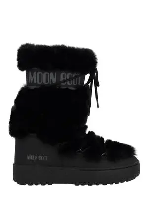 Moon Boot Ltrack High Faux-fur Boots - Black