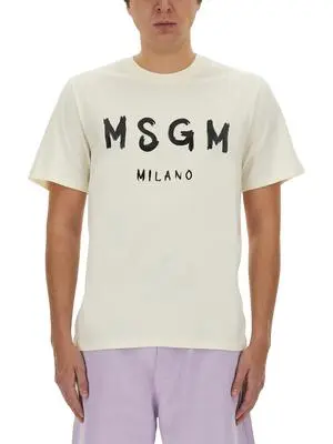 MSGM Cotton T-shirt - White