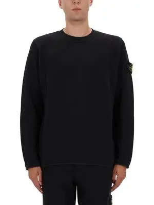 Stone Island Cotton Sweatshirt - Black