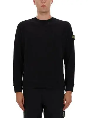 Stone Island Cotton Sweatshirt Black