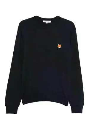 Maison Kitsuné Fox Head Sweater - Black