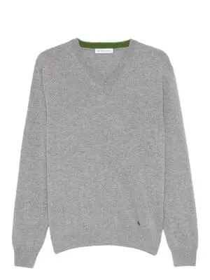 MANUEL RITZ V-neck Sweater - Grey
