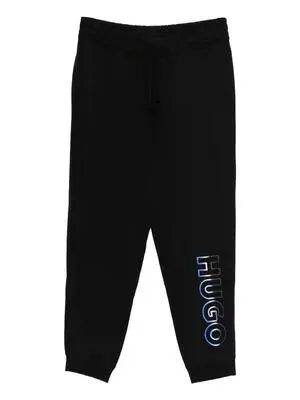Hugo Boss Embroidered-logo Track Pants - Black