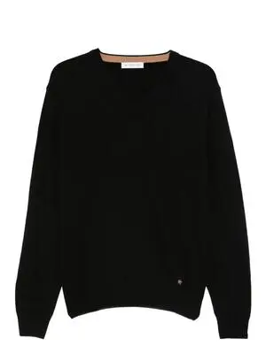 MANUEL RITZ V-neck Sweater - Black