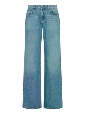 Marella Cotton Denim Jeans - Blue