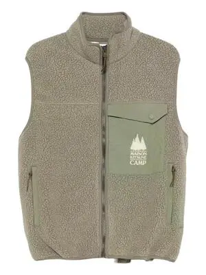 Maison Kitsuné Zip-fastening Chest-pocket Gilet - Green
