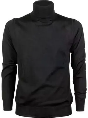 PAOLO PECORA Roll-neck Long-sleeve Sweater - Black