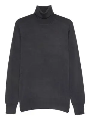 Patrizia Pepe Fine-knit Turtleneck Jumper - Grey