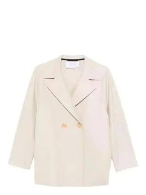 Harris Wharf London Double-breasted Coat - Neutrals