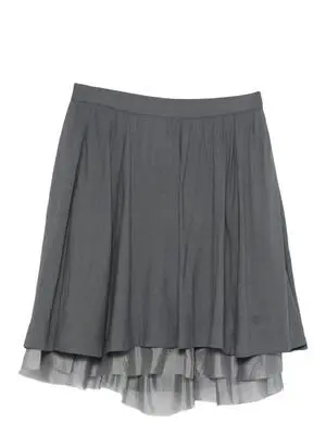 THE GARMENT Tiered Pleated Skirt - Grey