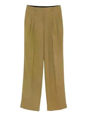 FORTE_FORTE Pleated Trousers - Green