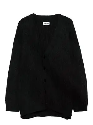 MAGLIANO Cable-knit Cashmere Cardigan - Black