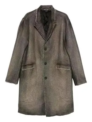 Avant Toi Front-button Coat - Brown