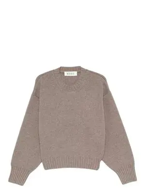 RÓHE Drop-shoulder Ribbed-knit Jumper - Brown