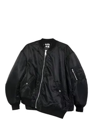 BLACK COMME DES GARÇONS Ma-1 Asymmetric Bomber Jacket - Black