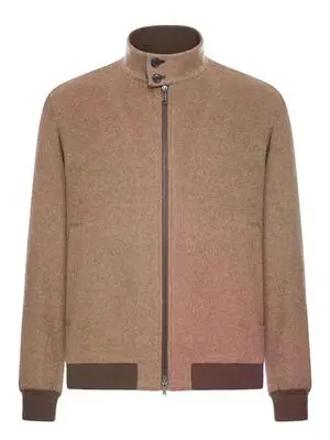 Zegna Oasis Cashmere Bomber Jacket - Brown