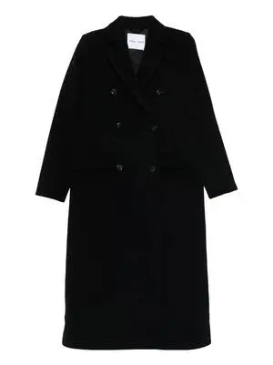 SAMSOE SAMSOE Falcon Double-breasted Coat - Black