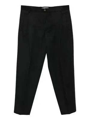 BRIGLIA 1949 Pleated Wool Trousers - Black