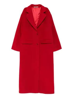 Tagliatore Notched-lapel Single-breasted Coat - Red