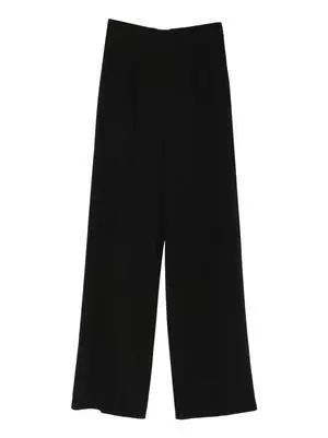 Patrizia Pepe High-waist Straight-leg Trousers - Black