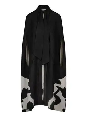 Johanna Ortiz Tie-neck Cape - Black