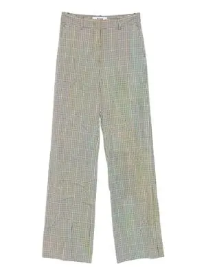 MSGM Trousers With Logo Patch - Neutrals