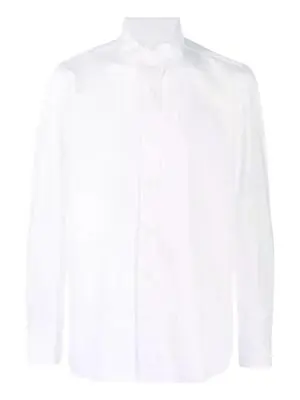 LUIGI BORRELLI Spread-collar Shirt - White