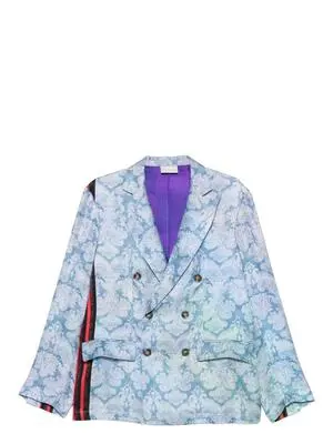 PIERRE-LOUIS MASCIA Paisley-print Jacket - Blue
