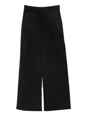 THE GARMENT Pleat-detail Trousers - Black