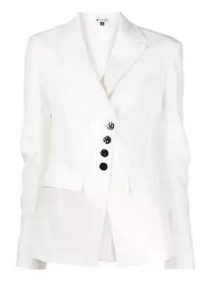KRIZIA Asymmetric Single-breasted Blazer - White