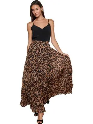 L'AGENCE Torin Pleated Maxi Skirt