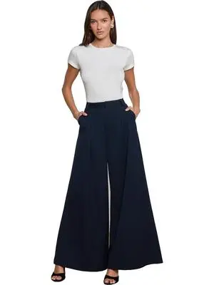 L'Agence Chelsy Wide-leg Pants - Midnight