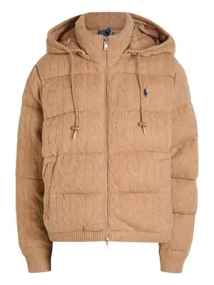 Ralph Lauren Padded Wool And Cashmere-blend Jacket - Camel