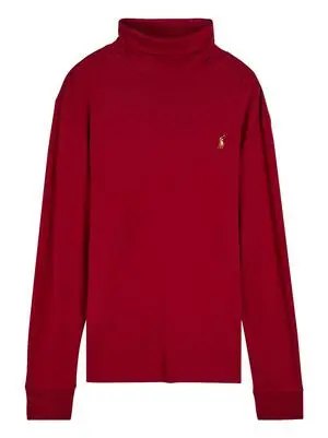 POLO RALPH LAUREN Roll-Neck Cotton Top