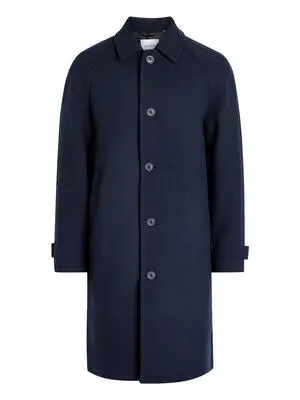LES DEUX Michael Wool-blend Coat - Navy