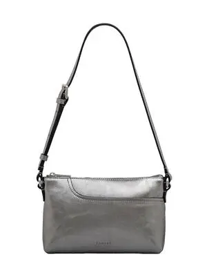 RADLEY Pockets Metallic Mini Zip-Top Shoulder Bag Silver