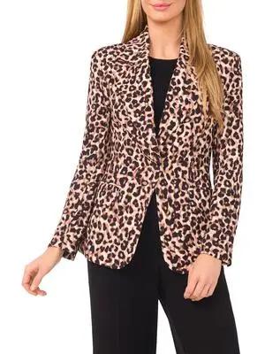 Ted Baker London Leopard Print Blazer - Potting Soil