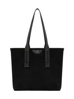 AVITEUR Easy Suede Tote Bag - Black