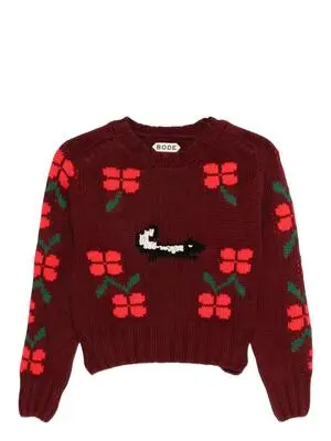 BODE Skunk Sweater - Maron Maroon