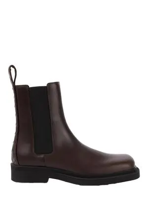 Bottega Veneta Ben Leather Chelsea Boots - Brown