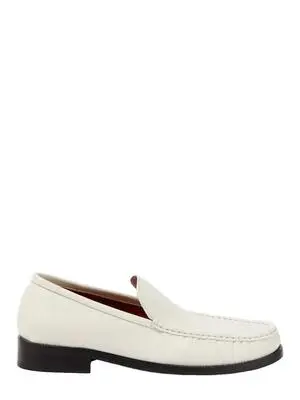 Acne Studios Leather Loafers - White