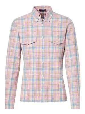 Prada Checked Cotton Shirt - Pink