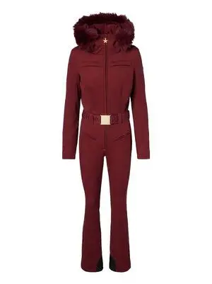 Goldbergh Parry Belted Down Ski Suit - Burgundy
