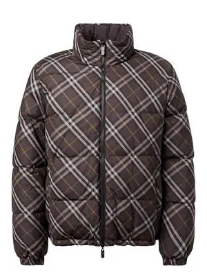 Burberry Check Reversible Down Jacket - Brown
