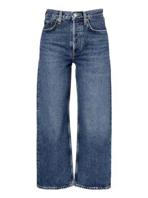 AGOLDE Arc Cropped Wide-leg Jeans - Blue
