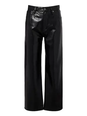 AGOLDE Ren High-rise Wide-leg Pants - Black