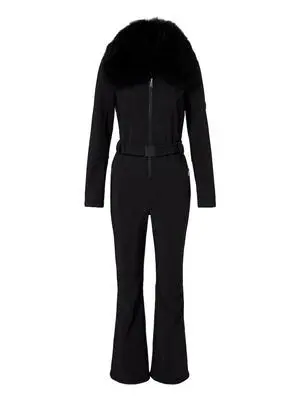 YVES SALOMON Shearling-trimmed Ski Suit - Black