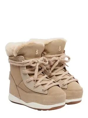 Bogner Verbier 8 Suede Snow Boots - Beige