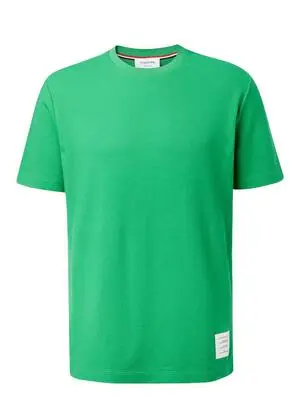 Thom Browne 4-bar Cotton Piqué T-shirt - Green