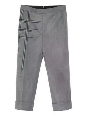 Thom Browne Cuffed Trousers - Grey